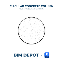 Circular Concrete Column - Revit Detail Component Family – BIM Depot