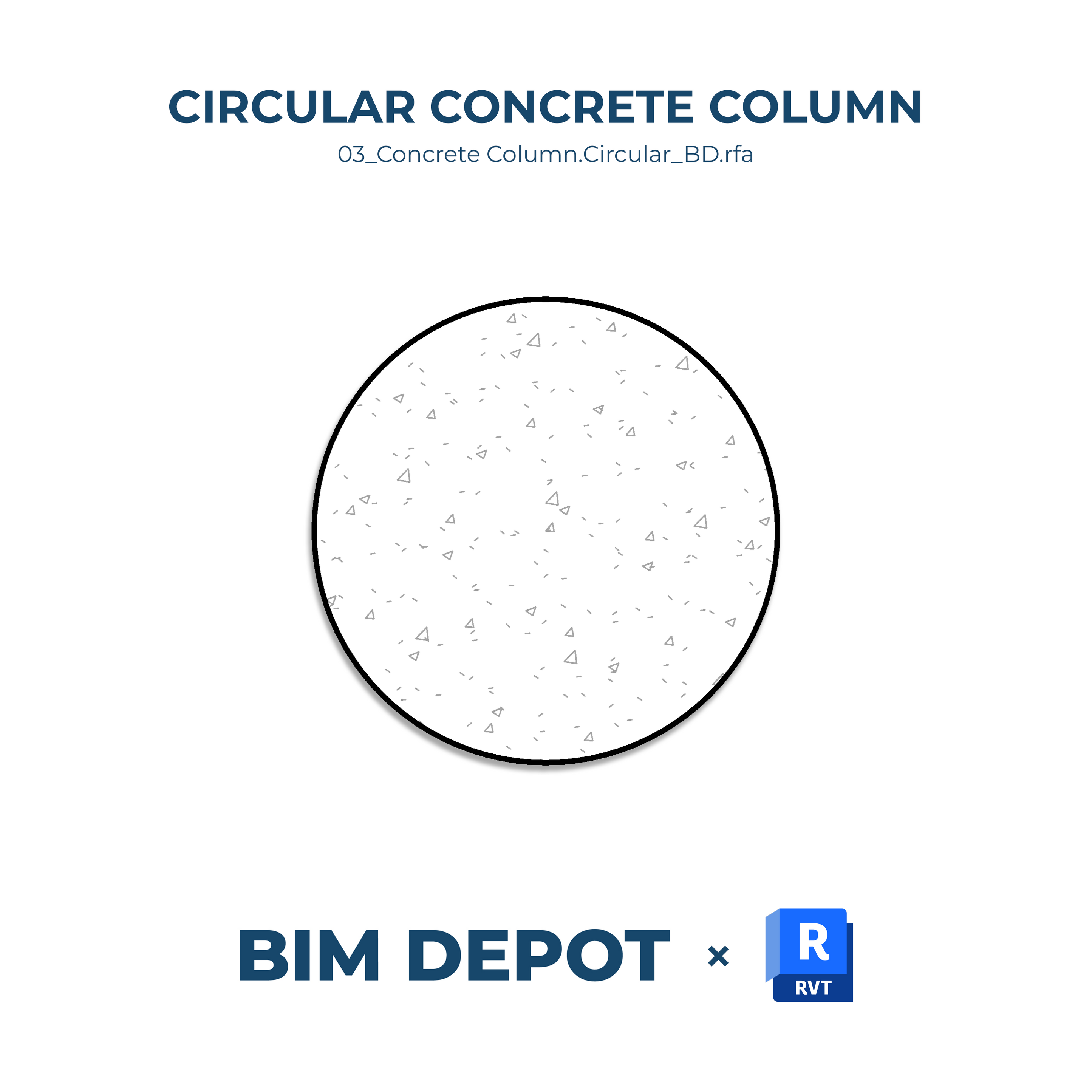 Circular Concrete Column - Revit Detail Component Family – BIM Depot