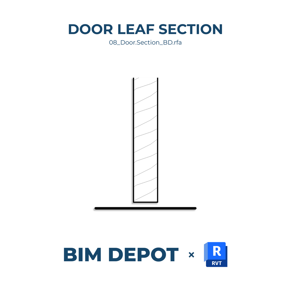 Door Leaf Detail - Revit Drafting Component – BIM Depot
