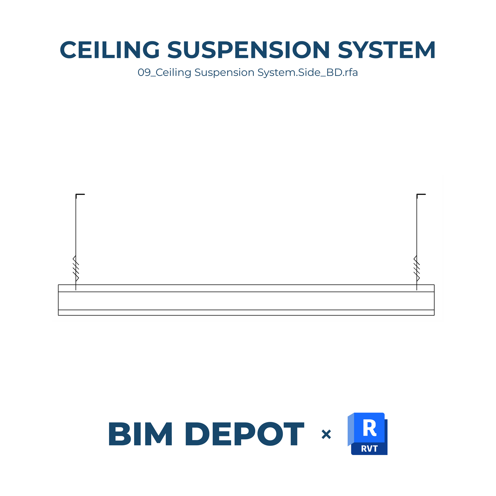 Ceiling Suspension System - Revit Detail Component Family – BIM Depot