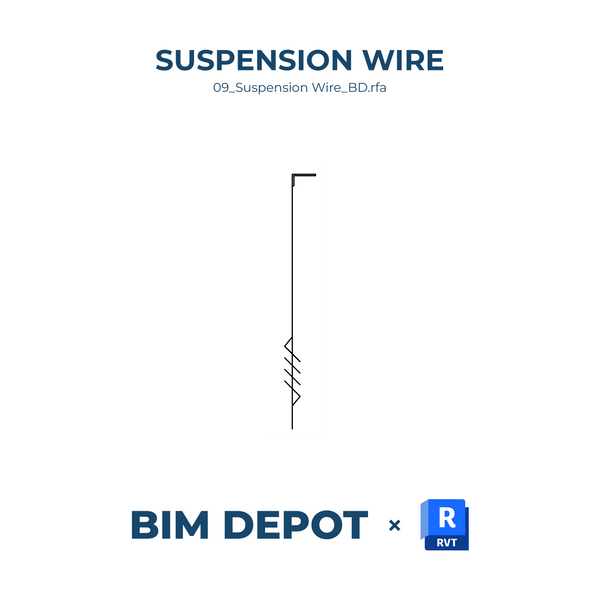 Suspension Wire - Revit Detail Component Family – BIM Depot