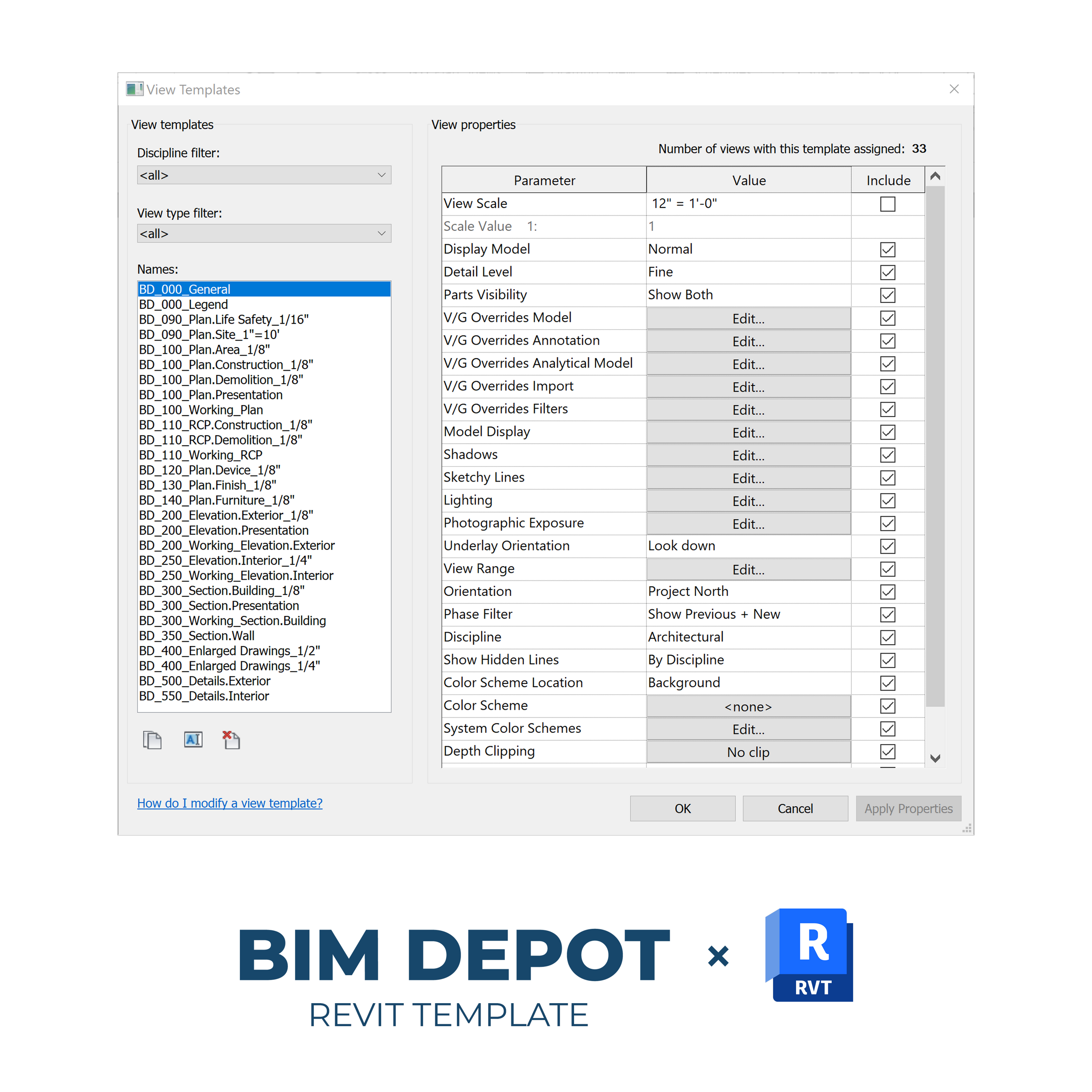 BIM Depot Revit Template