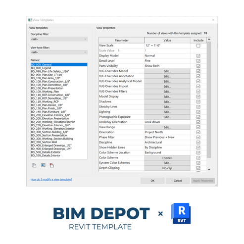 BIM Depot Revit Template