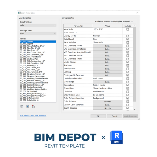 BIM Depot Revit Project Template - Design Faster, Smarter