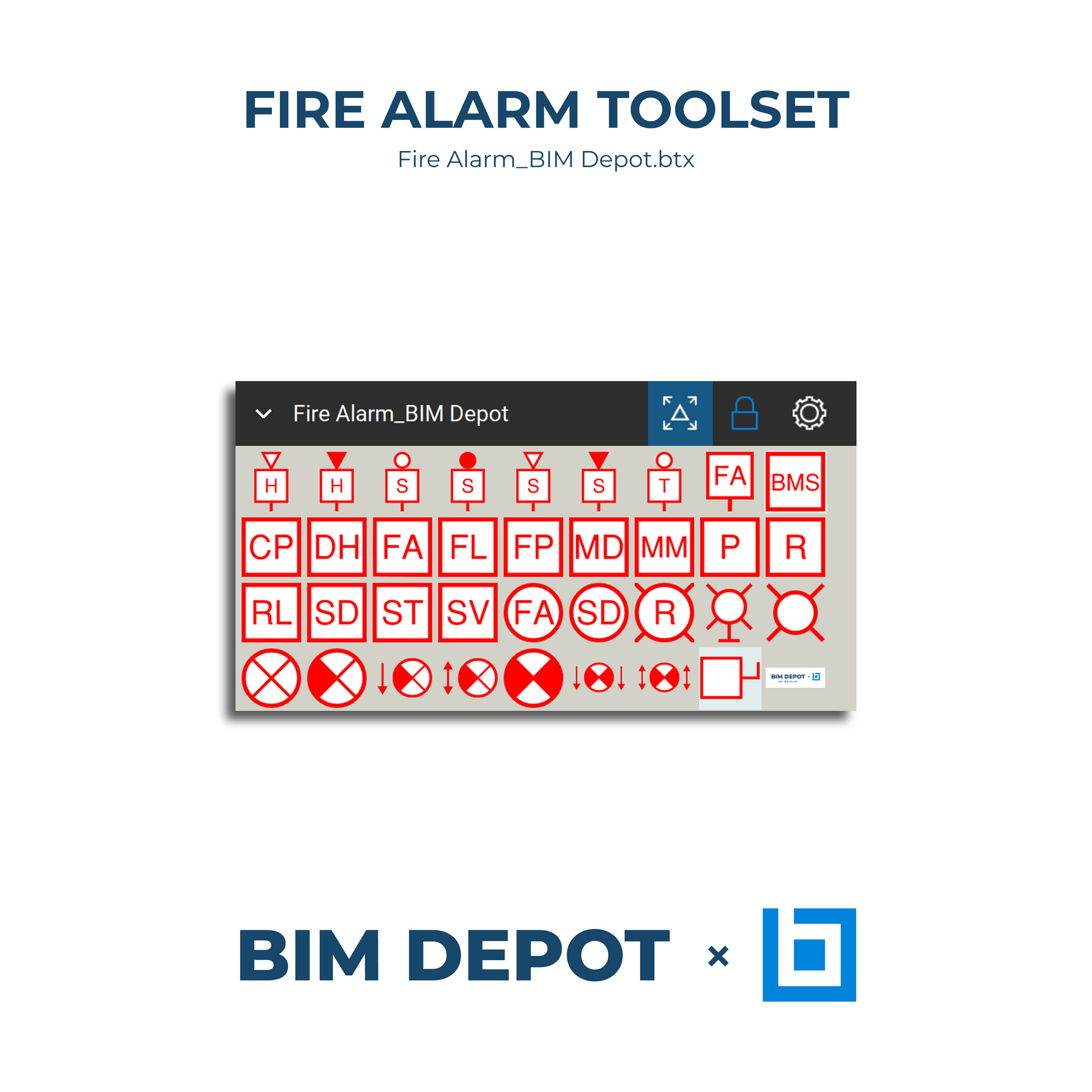 Bluebeam Toolset Fire Alarm Symbols & Markups - BIM Depot