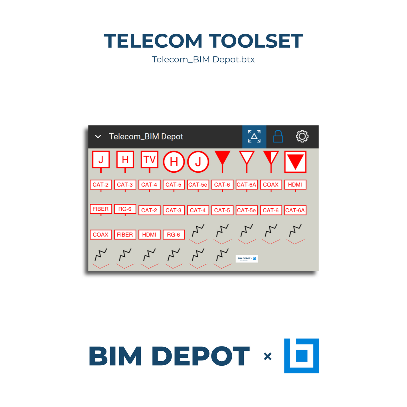 Bluebeam Toolset Telecom for Architects & Engineers – BIM Depot