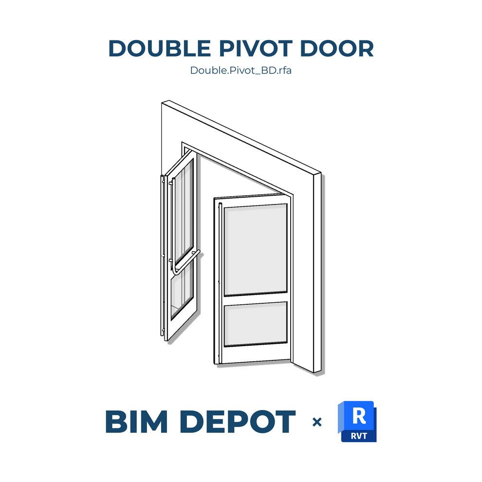 Double Pivot Door - Revit Door Family – BIM Depot