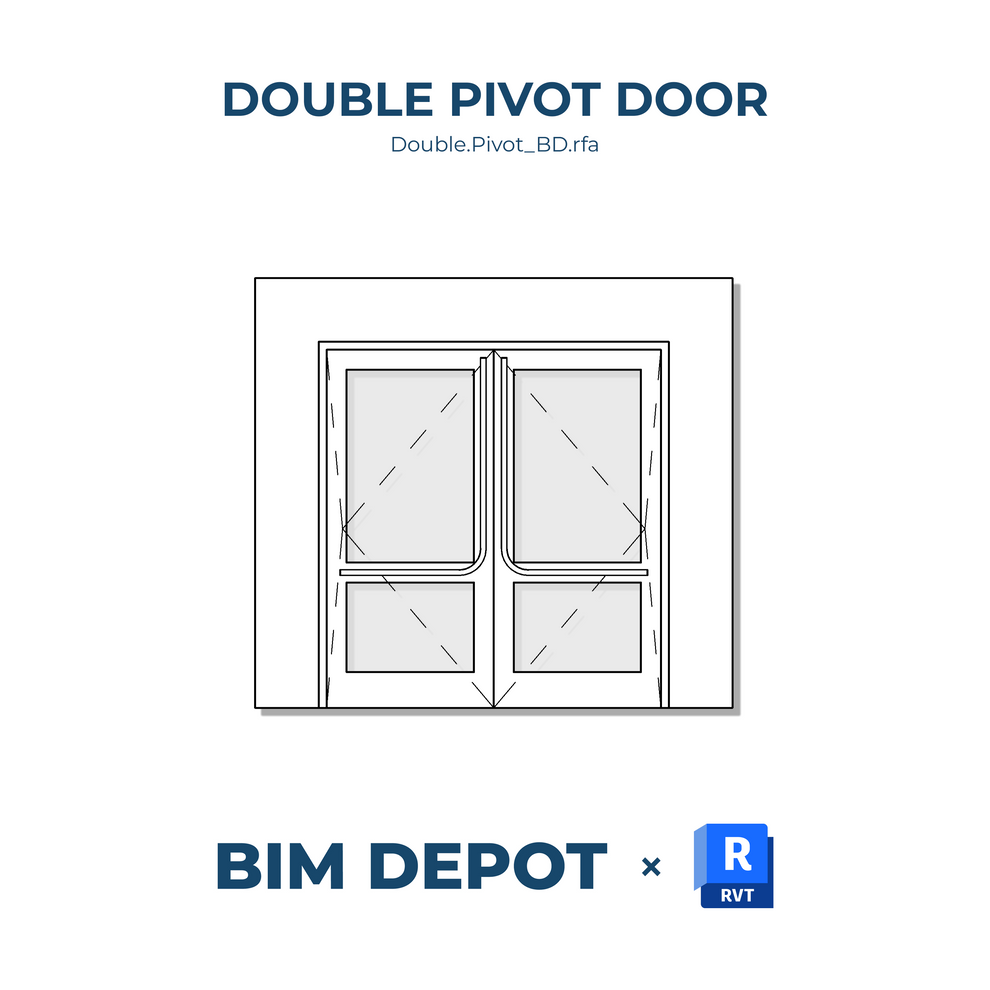 Double Pivot Door - Revit Door Family – BIM Depot