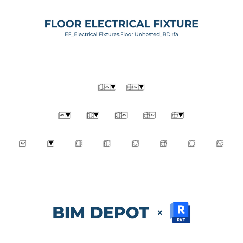 Revit Floor Electrical Fixture (Not Hosted) - BIM Family – BIM Depot