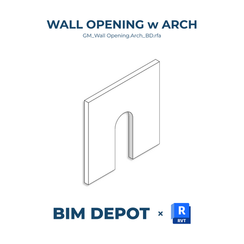 Wall Opening with Arch - Revit Generic Model Family – BIM Depot
